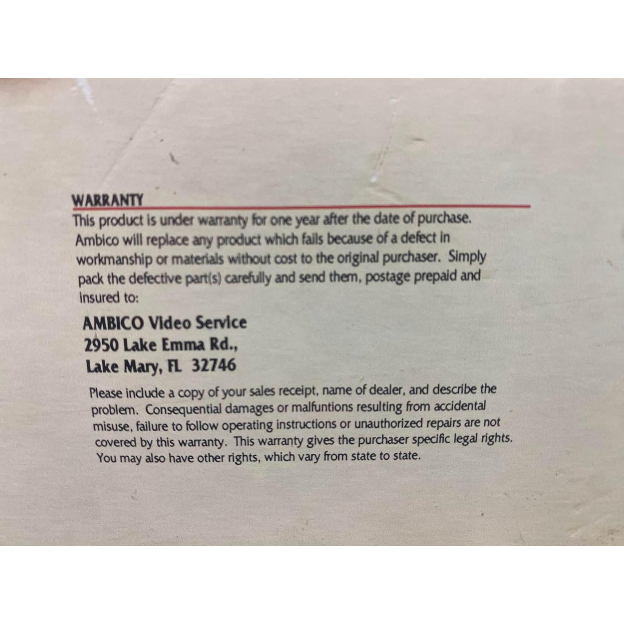 Ambico Deluxe Video Transfer System Home Movies/slides/photos All-in ...