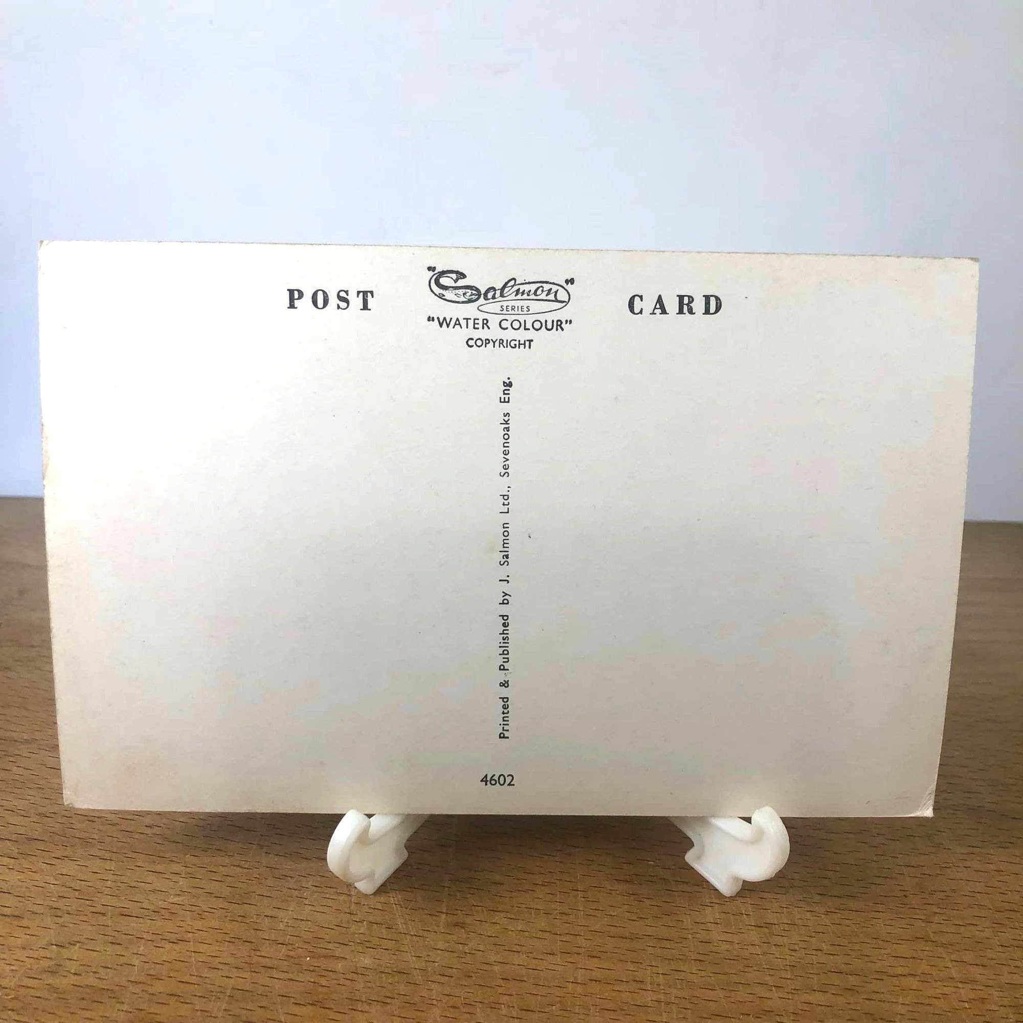 Vintage SOMERSET Map Postcard Salmon Water Colour Sevenoaks England - Etsy