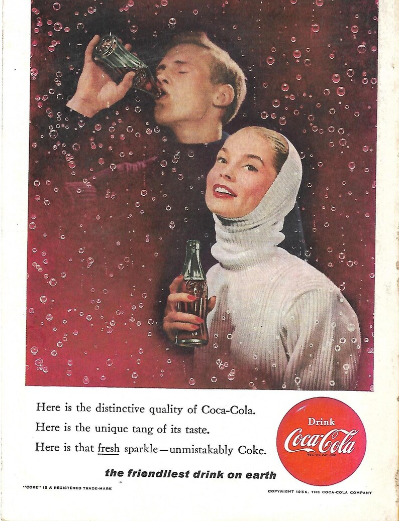 Choice of Vintage Coke Advertisement Santa Football Cowboy Coca Cola ...