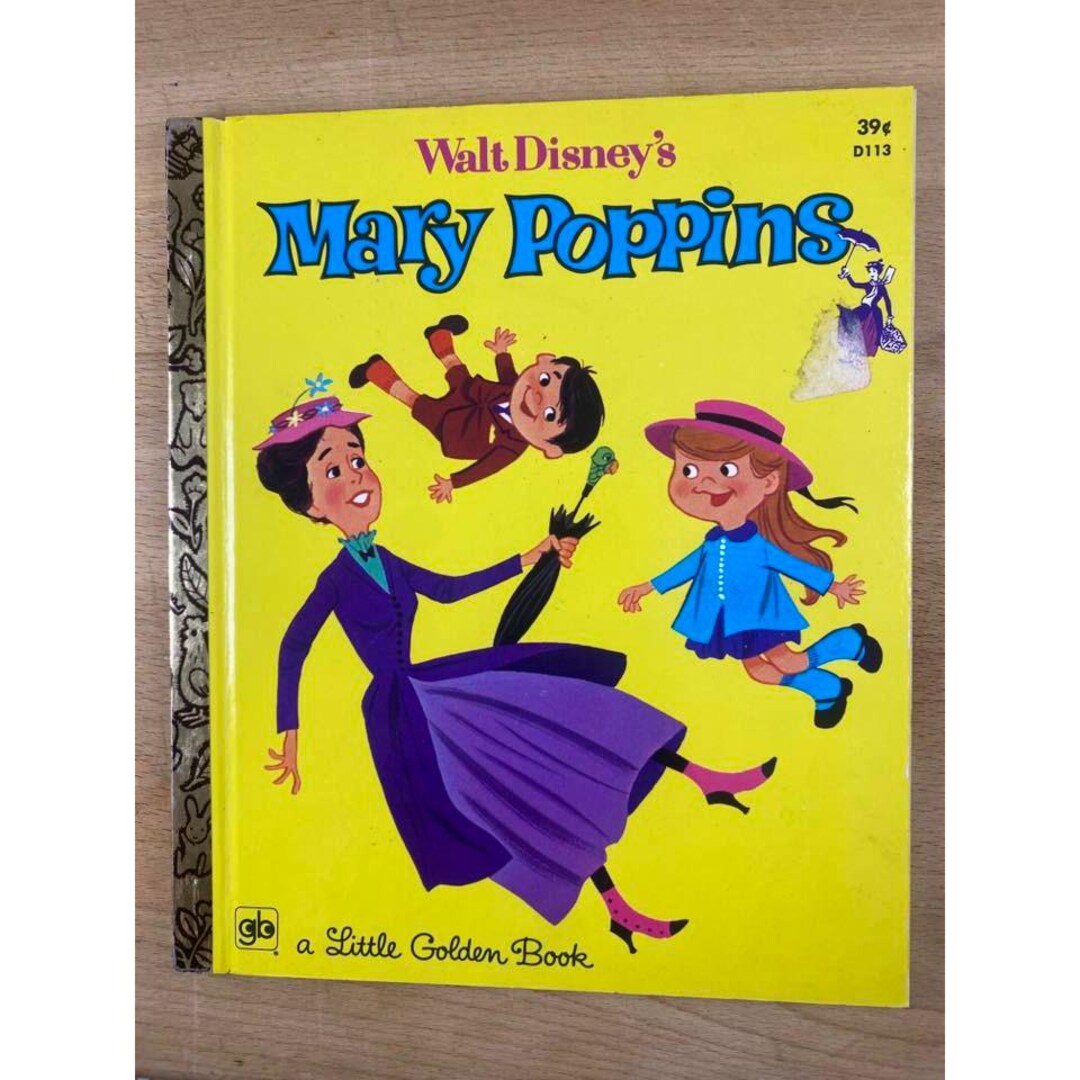 Walt Disneys Mary Poppins Little Golden Book 1973 Second Printing - Etsy