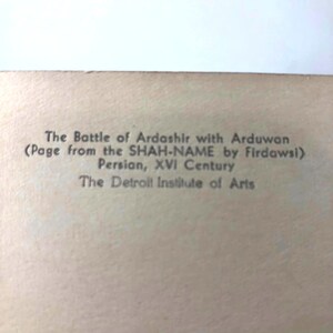 Vintage Postcard Battle of Ardashir With Arduwan 15th Persian Max Jaffe ...