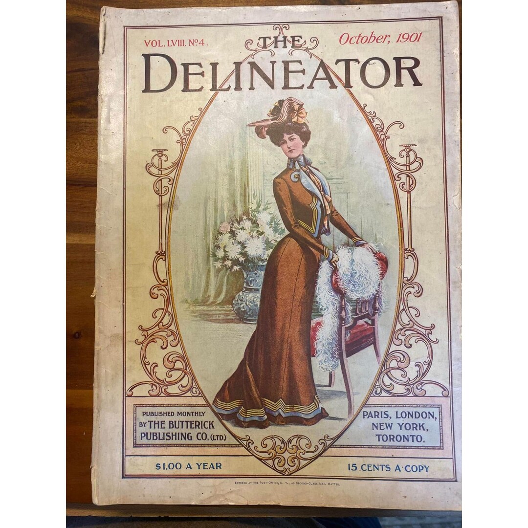 Antique 1901 October Delineator Magazine Butterick Publishing Co ...