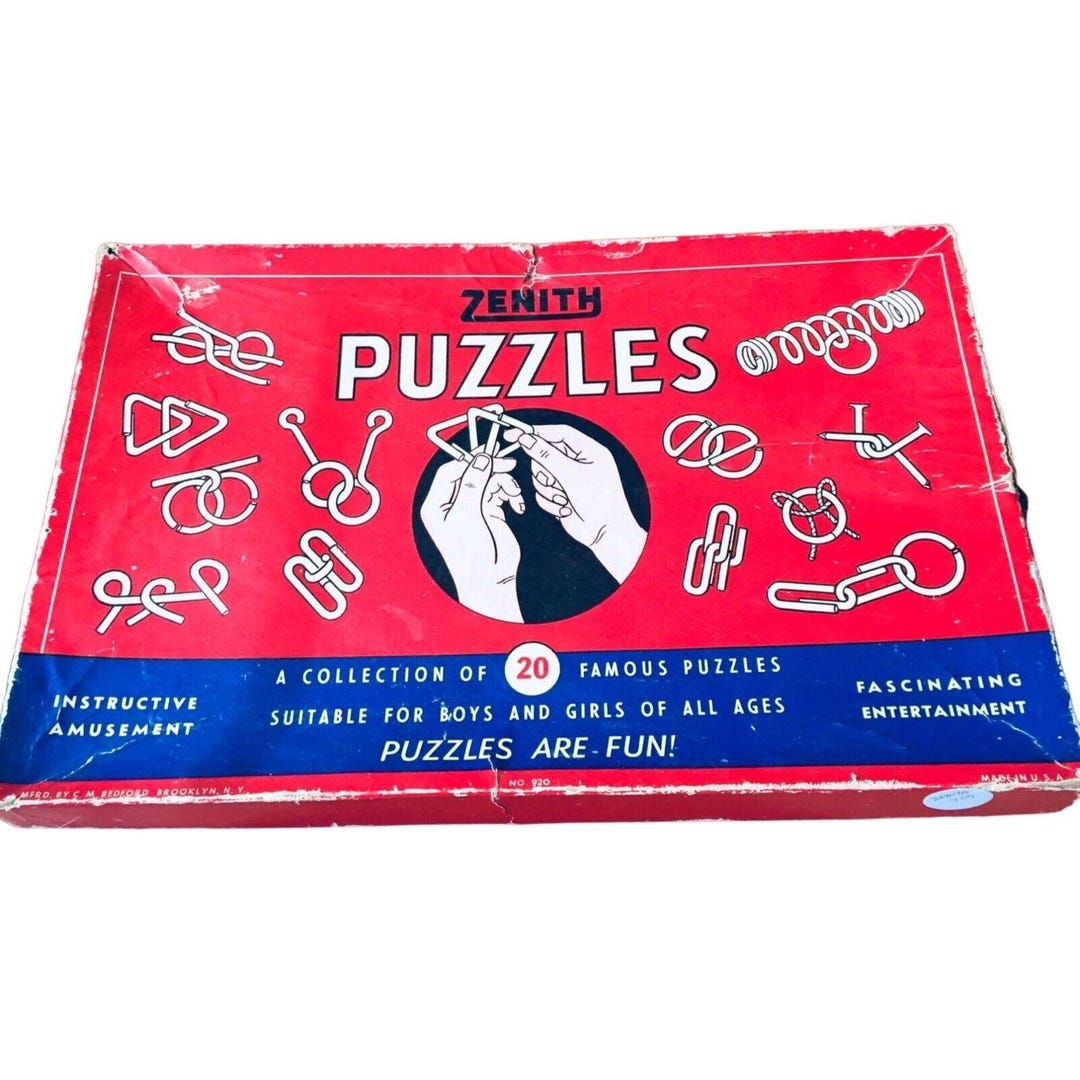 Vintage Magic Set in Box 1950 ZENITH PUZZLES Box Set #920 - Etsy
