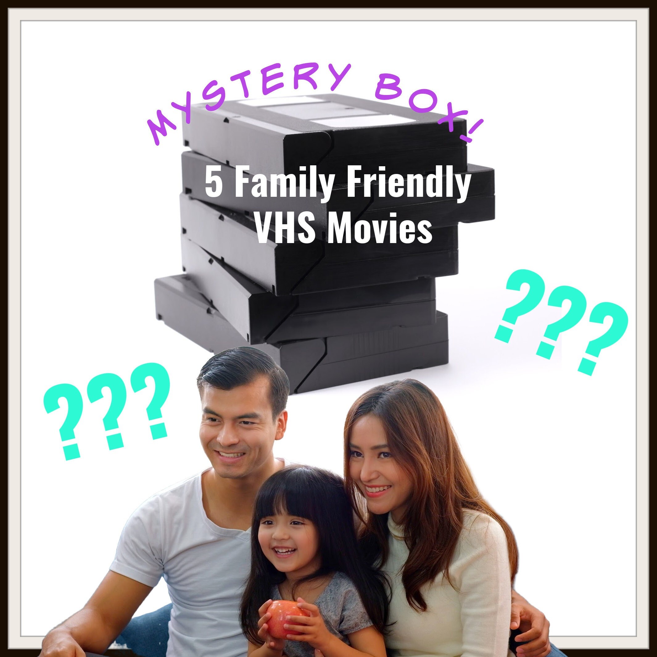 Mystery Box: 5 VHS Movies Custom Picked FAMILY FRIENDLY Movies - Etsy
