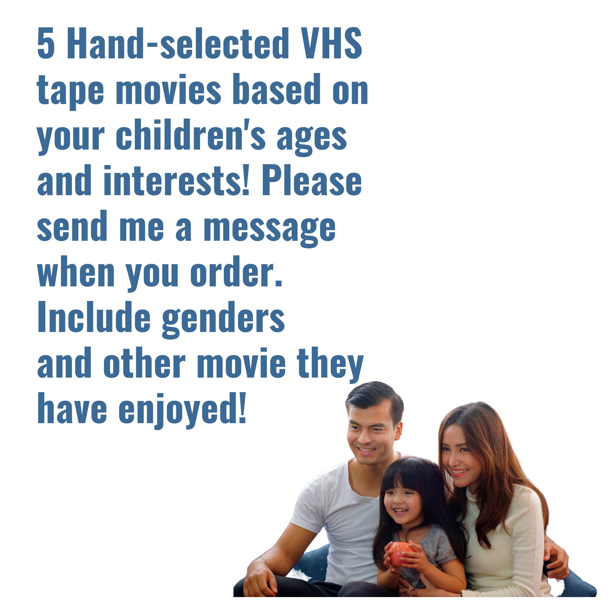 Mystery Box: 5 VHS Movies Custom Picked FAMILY FRIENDLY Movies - Etsy