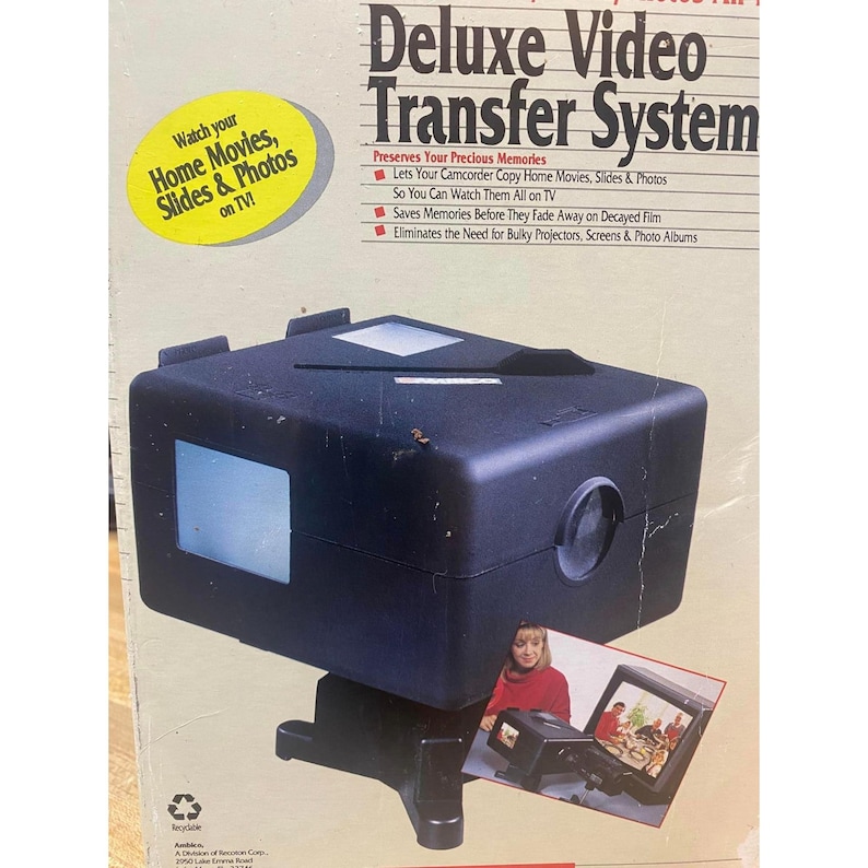 Ambico Deluxe Video Transfer System Home Movies/slides/photos All-in ...