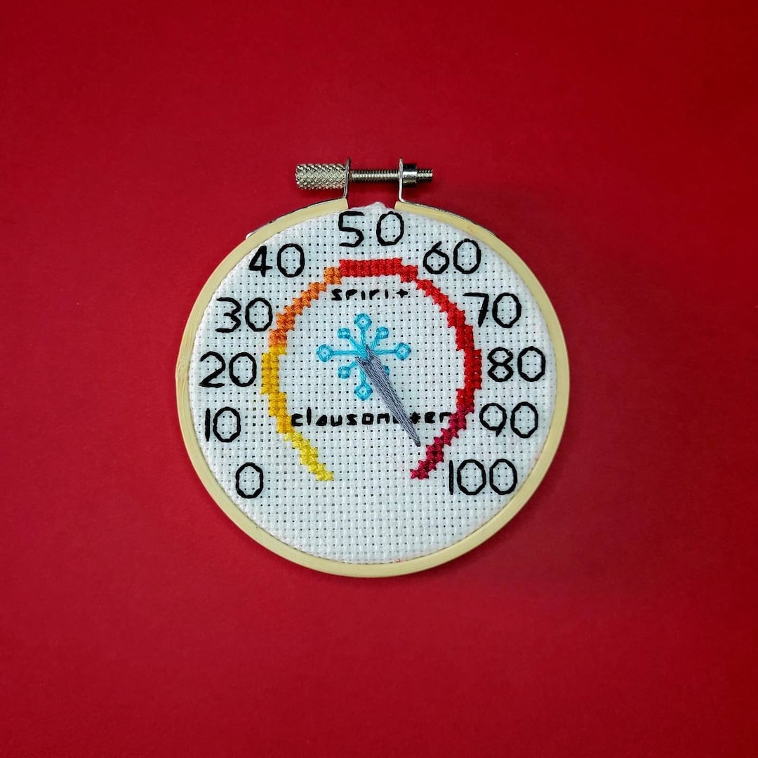 Spirit Clausometer, Elf the Movie - Cross Stitch Christmas Ornament ...