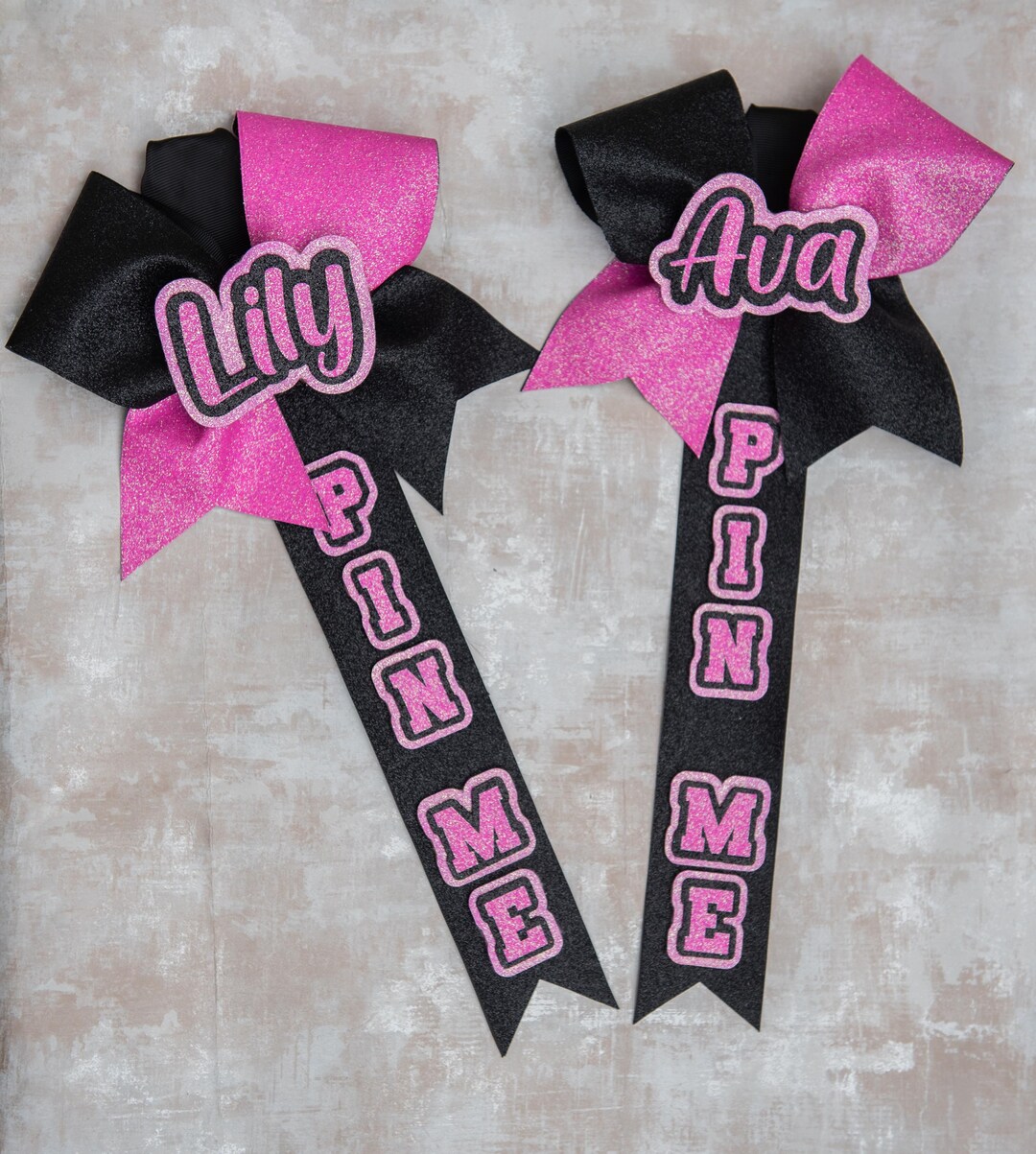 Half & Half Glitter Pin Me Cheer Bow/cheerleader Bows | Bag Accessories ...