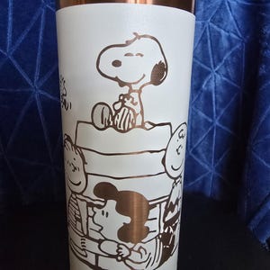 Custom Engraved Snoopy Tumbler Skinny 22 Oz Stainless Steel Keeps ...