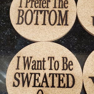 Set of 6 Cork Coasters With Funny Saying. Great Gift to Get the ...