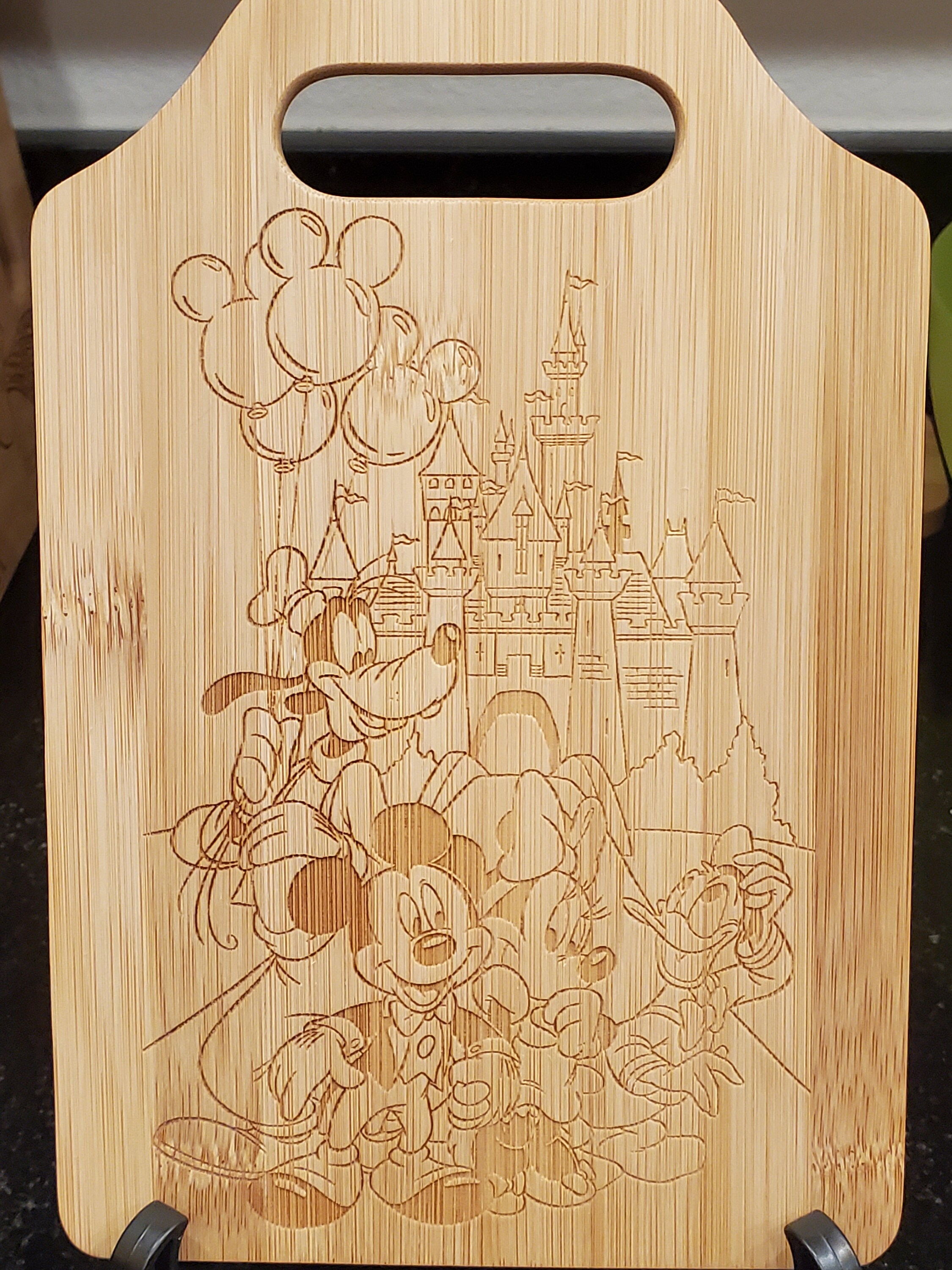 Mickey Mouse and gang inspired cutting board is the perfect | Etsy