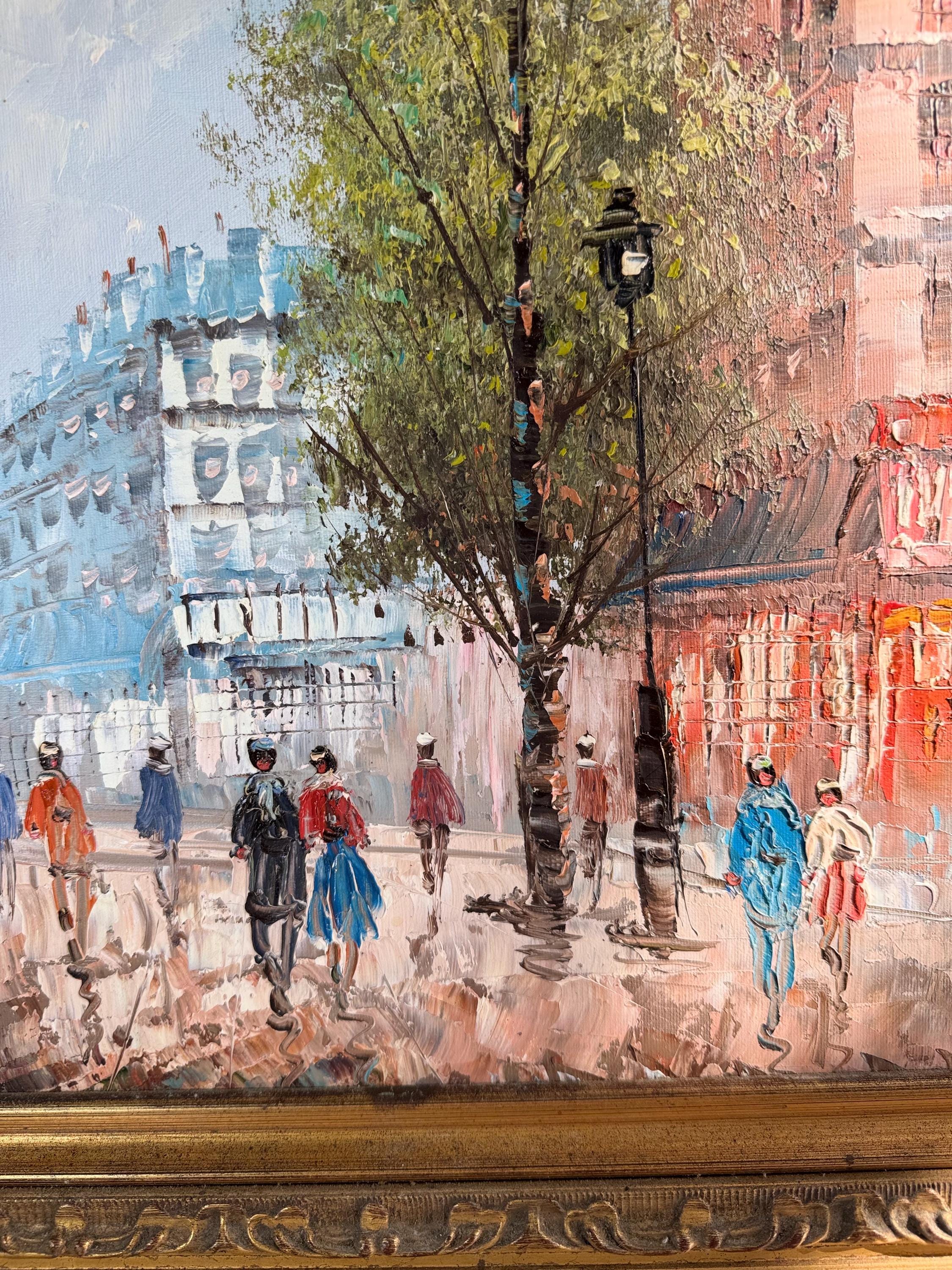 Authentic Signed Caroline Burnett Original Oil Painting of the Streets ...