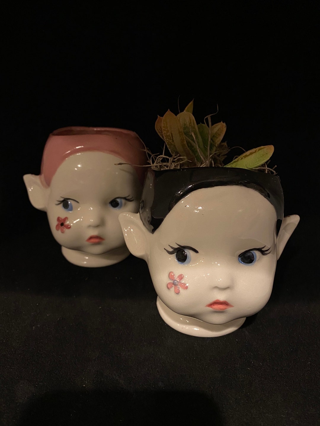 Pixie Head Planter - Etsy