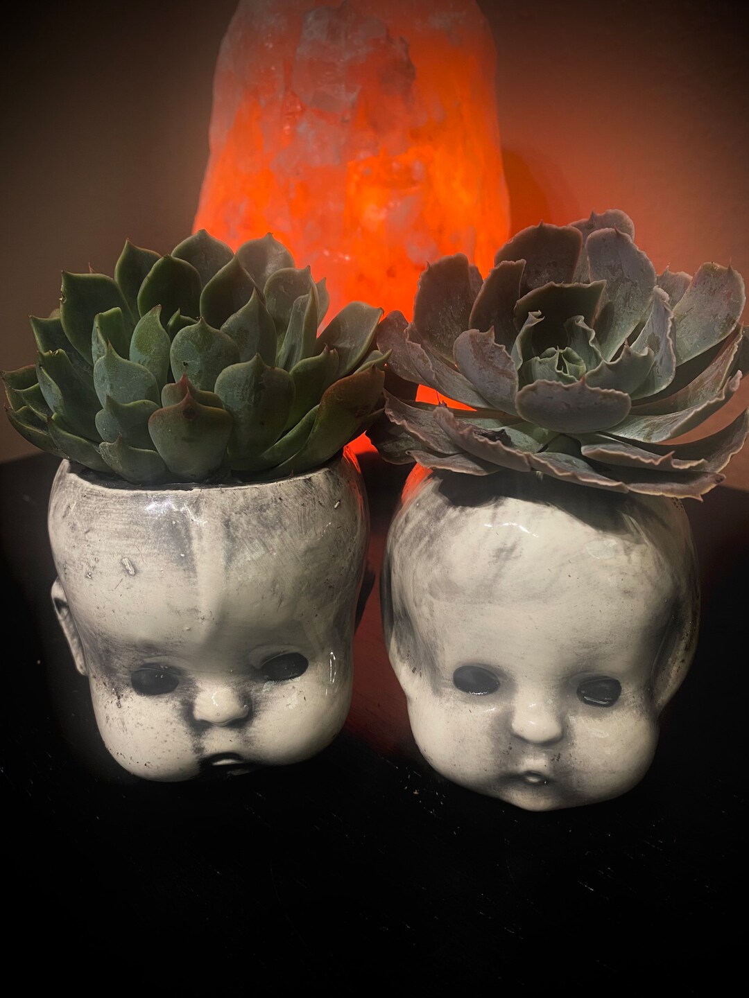 Creepy Twins Head Flower Pot - Etsy