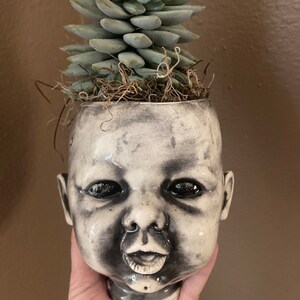 Larger Baby Head Planter - Etsy