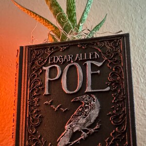 Edgar Allan Poe Book Planter - Etsy