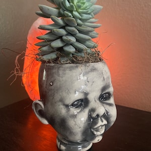 Larger Baby Head Planter - Etsy