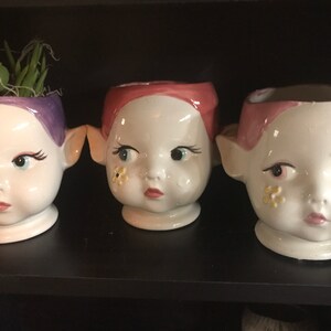 Pixie Head Planter - Etsy