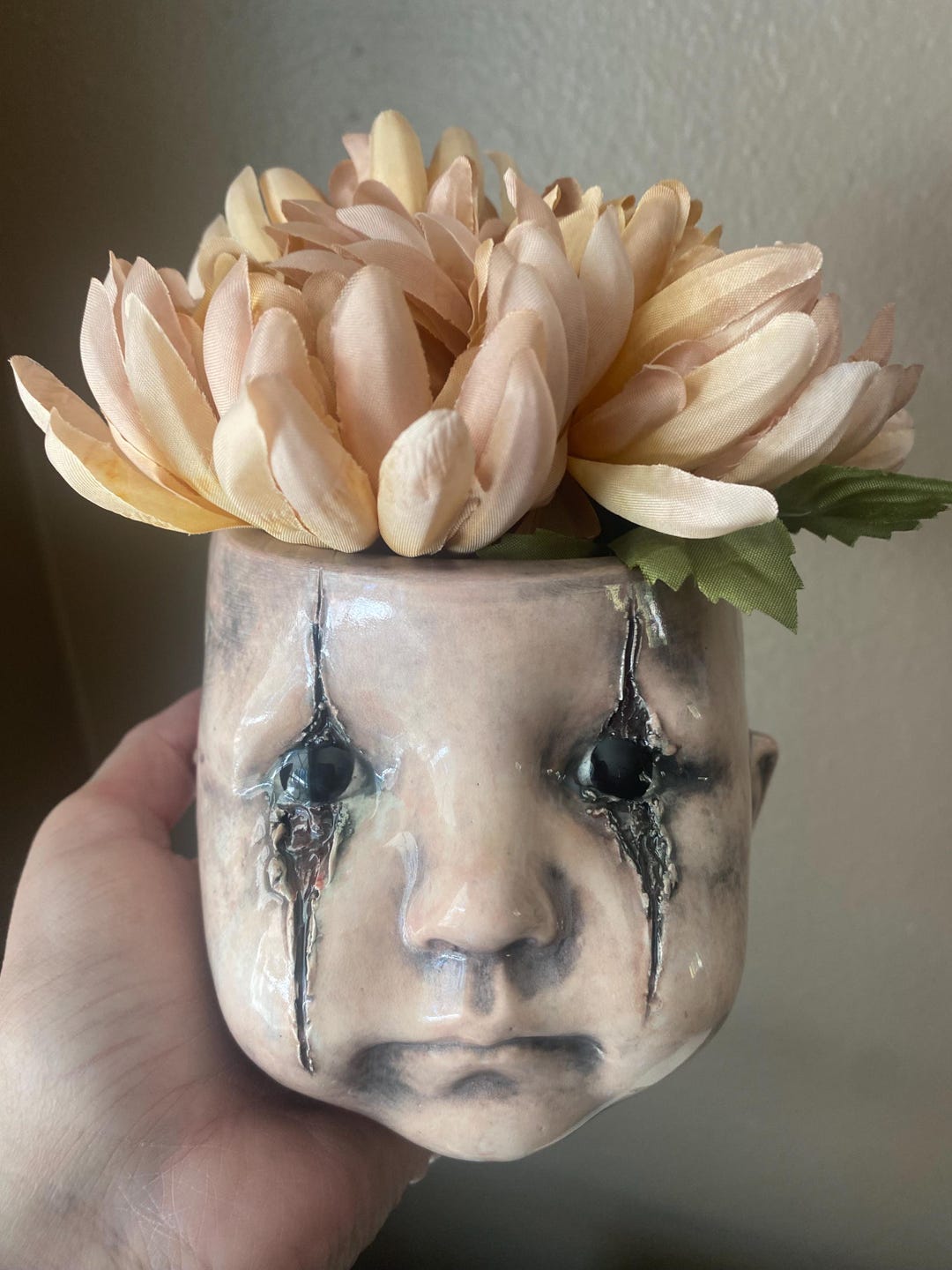 Creepy Horror Head Planter - Etsy