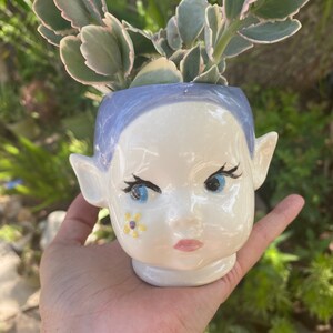 Pixie Head Planter - Etsy