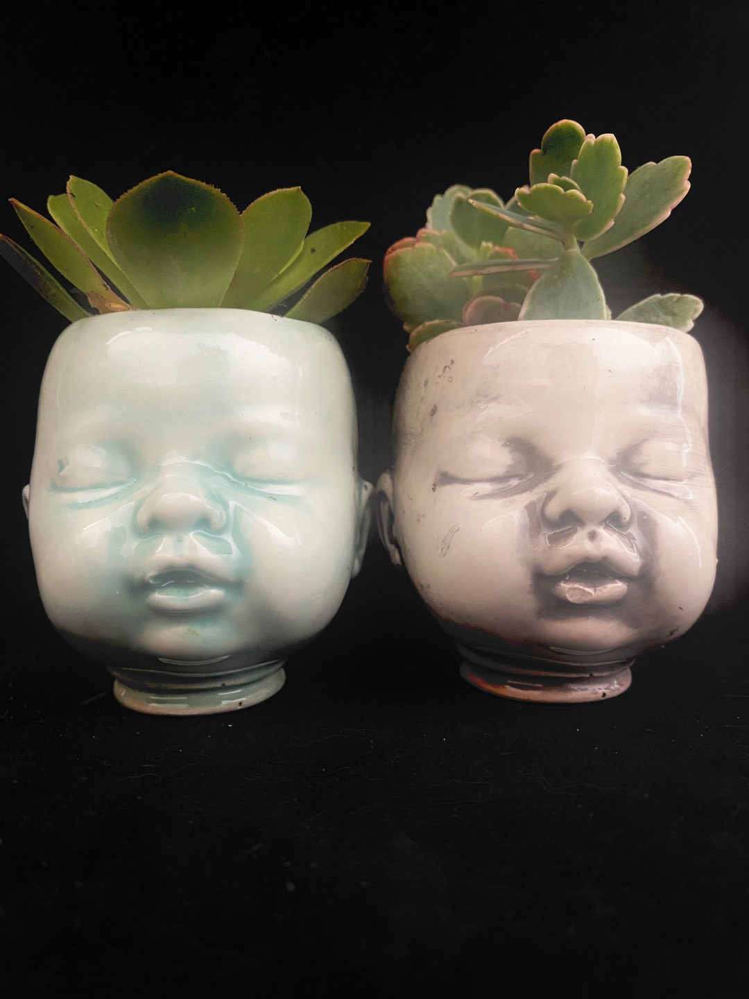 Small Baby Head Planter. - Etsy