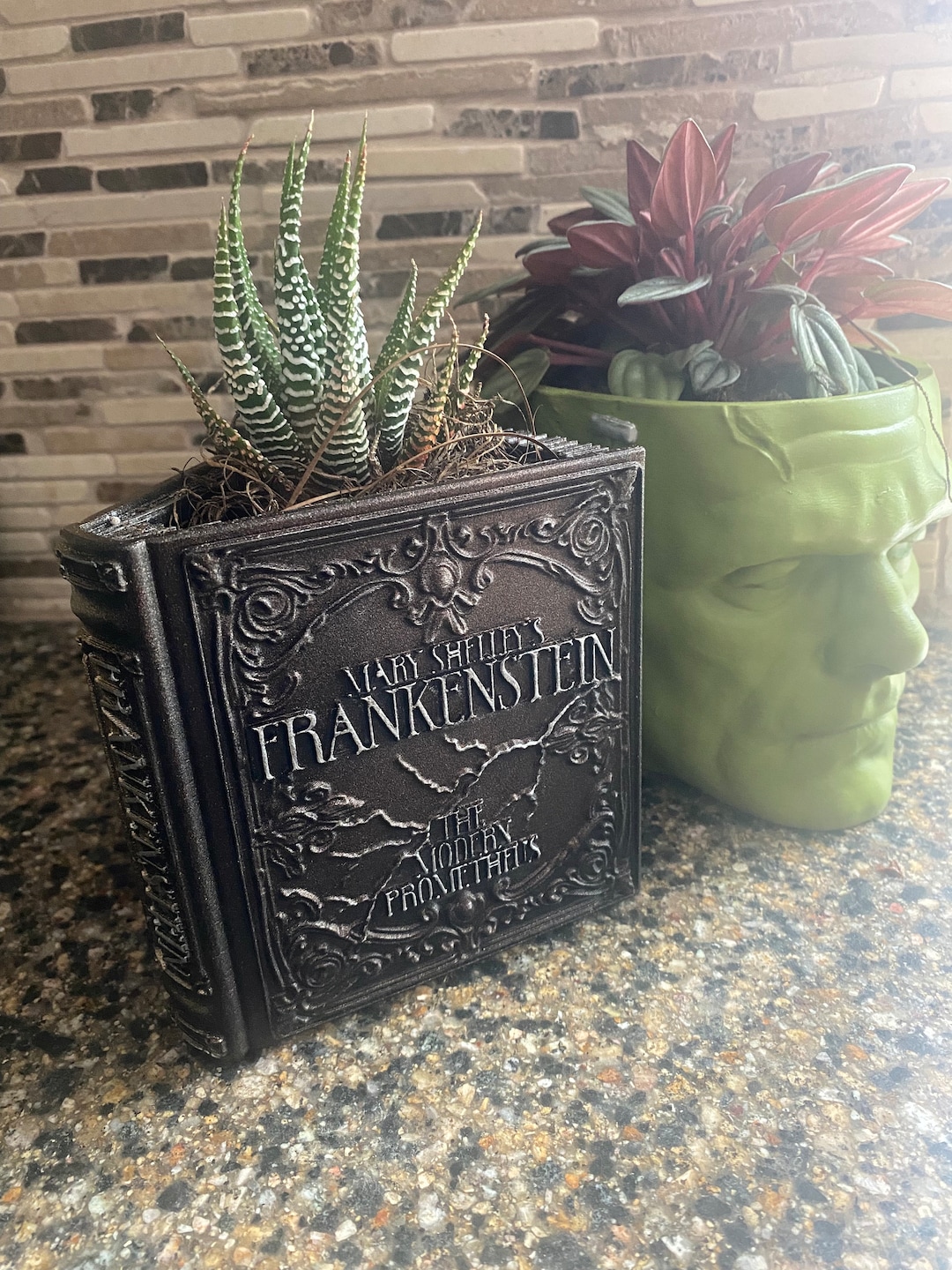 Frankenstein Vintage Book Planter - Etsy