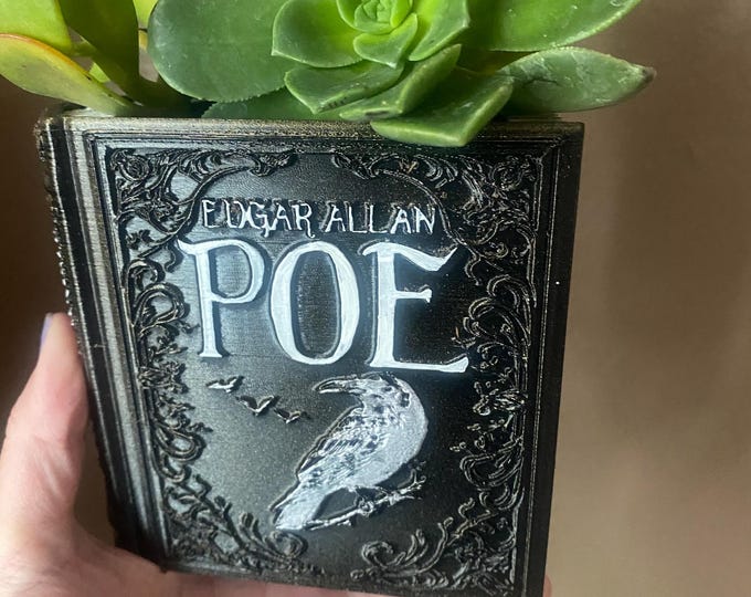 Edgar Allan Poe Book Planter - Etsy