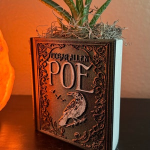 Edgar Allan Poe Book Planter - Etsy