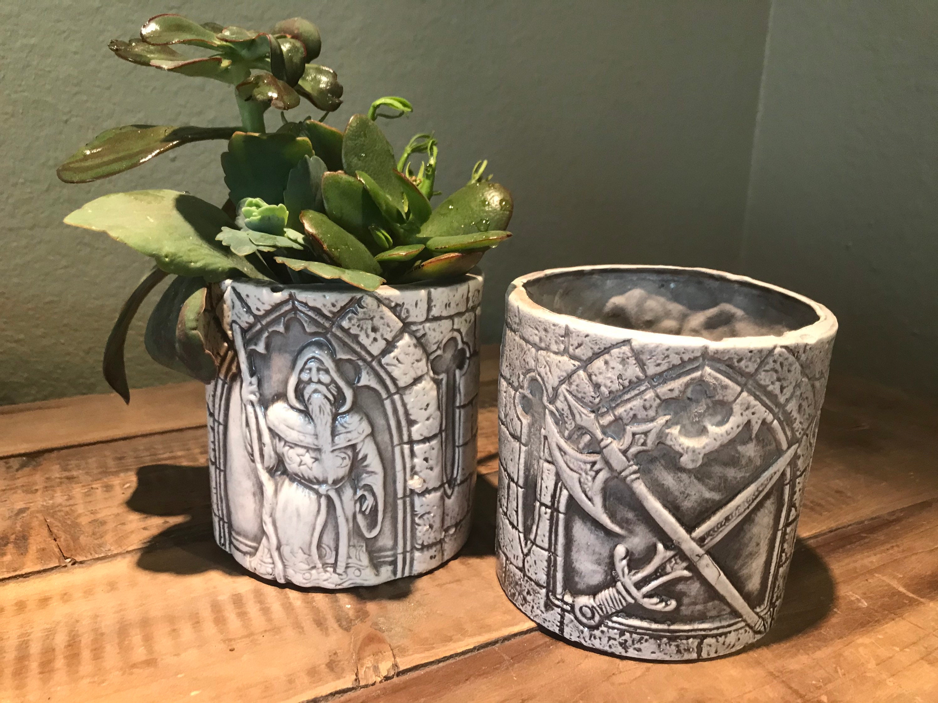 Wizard Fantasy Planter Handmade With Drainage | Etsy