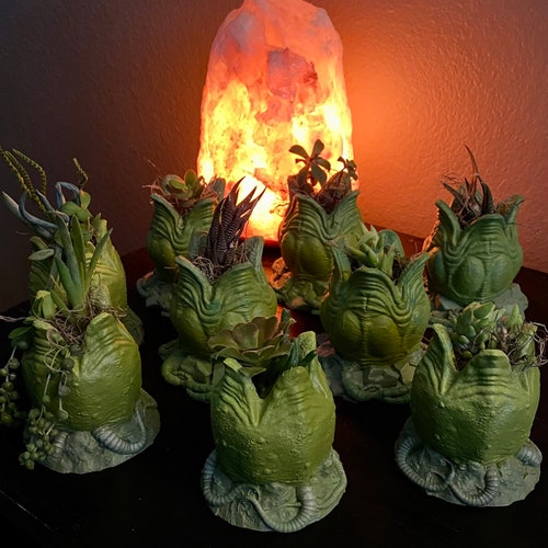 3D Printed Alien Ovomorph Xenomorph Egg Succulent Planter Pot - Etsy