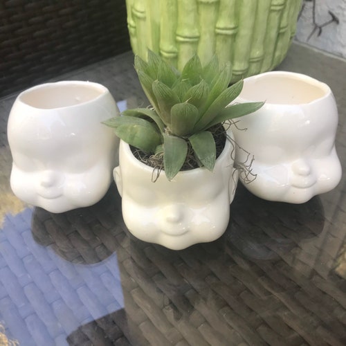 Cute Planter Face Plant Pot Plant Pot Indoor Plant Stand - Etsy