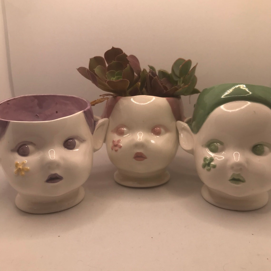 Pixie head Planter | Etsy