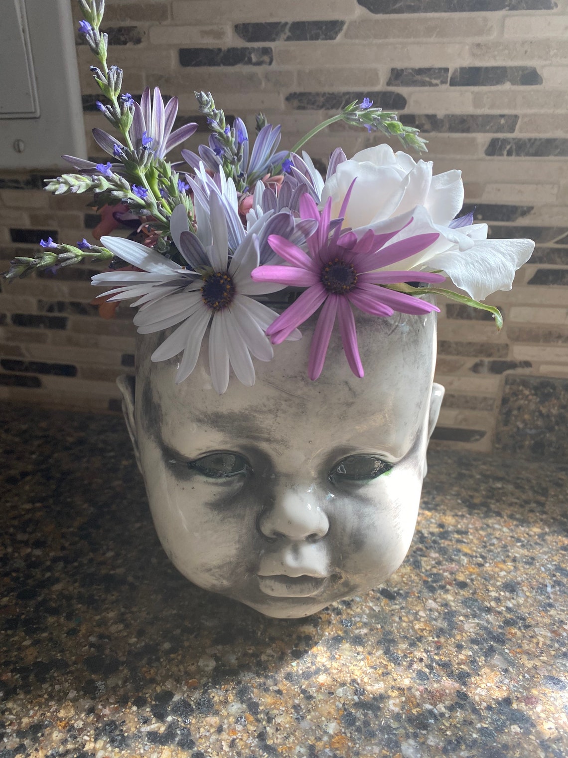 Baby Doll Head Vase. - Etsy
