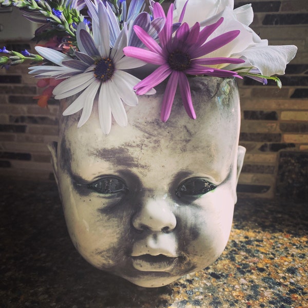 Ceramic Doll Head - Etsy