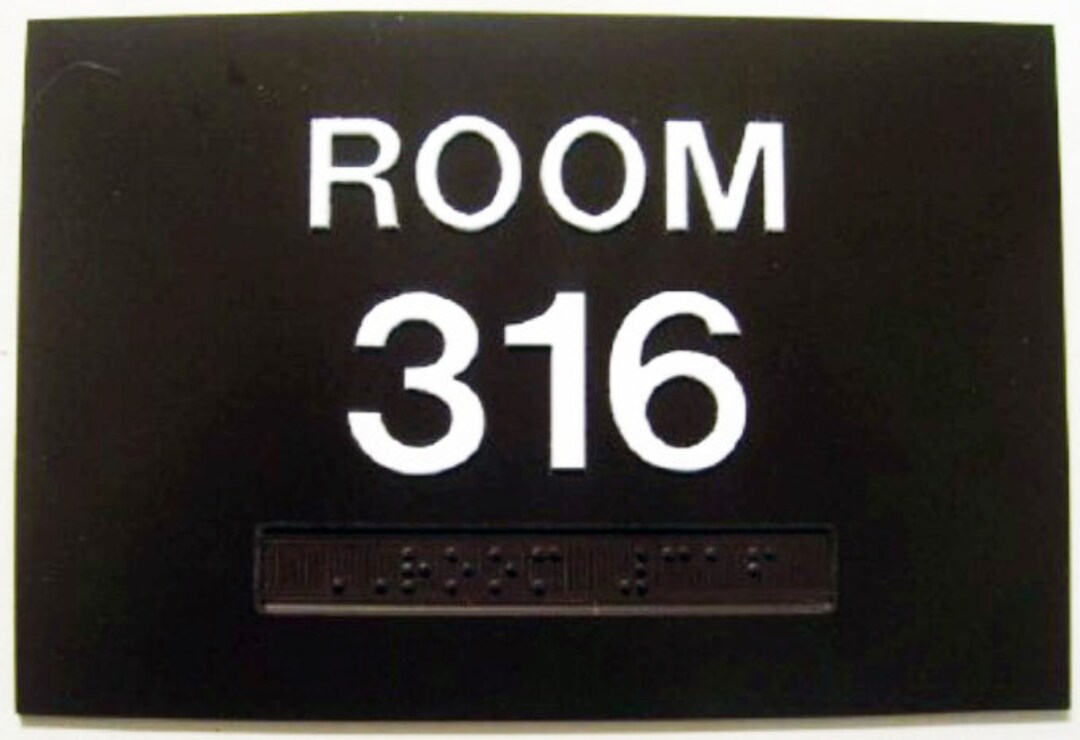 Free Shipping - Custom ADA Room Number Signs - Etsy