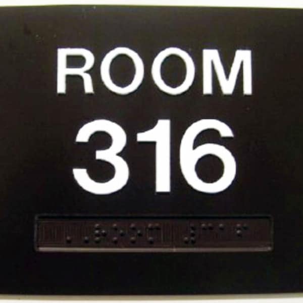 Ada Room Number Signs - Etsy