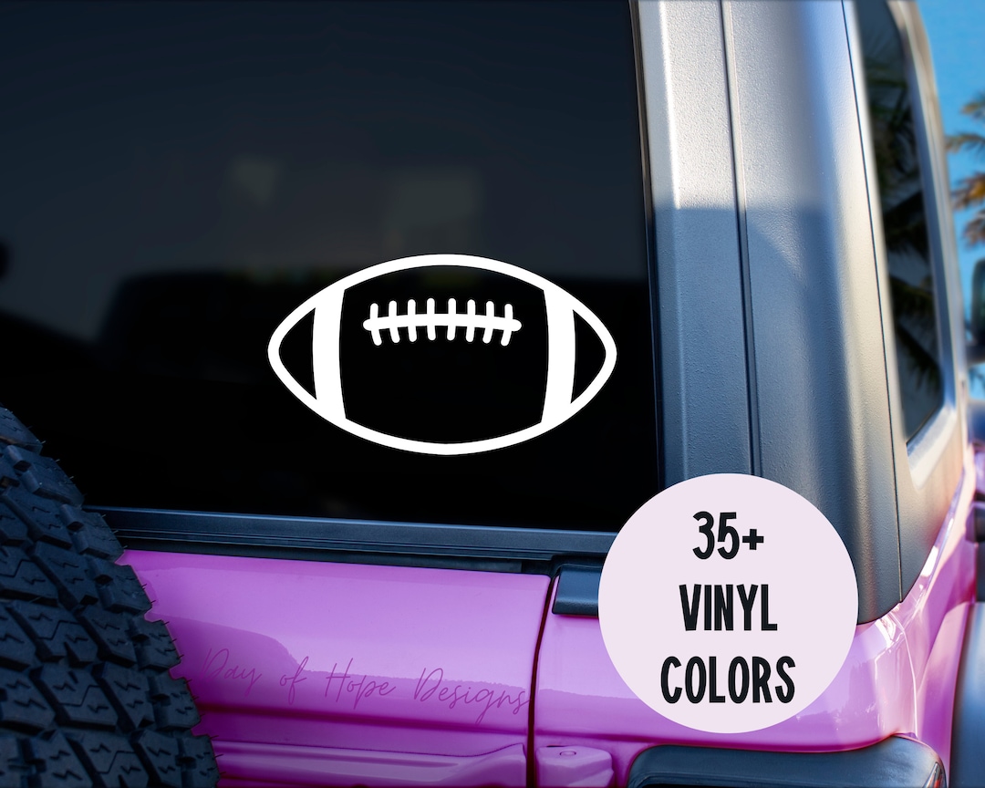 Football Vinyl Decal, Football Sticker, Holographic Vinyl Decals for ...