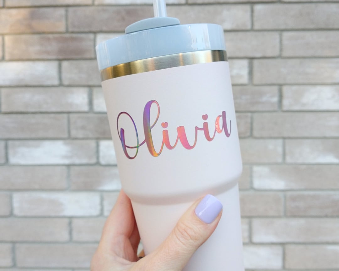 3.5 in Tumbler Name Decals, Personalized Kids Name Stickers for 20 & 30 ...
