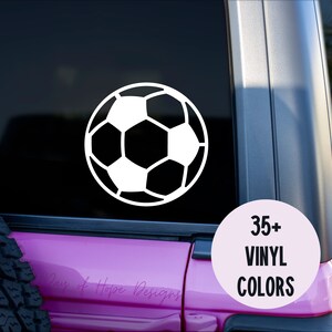 Soccer Ball Vinyl Decal, Soccer Cut Out Sticker, Holographic Vinyl ...