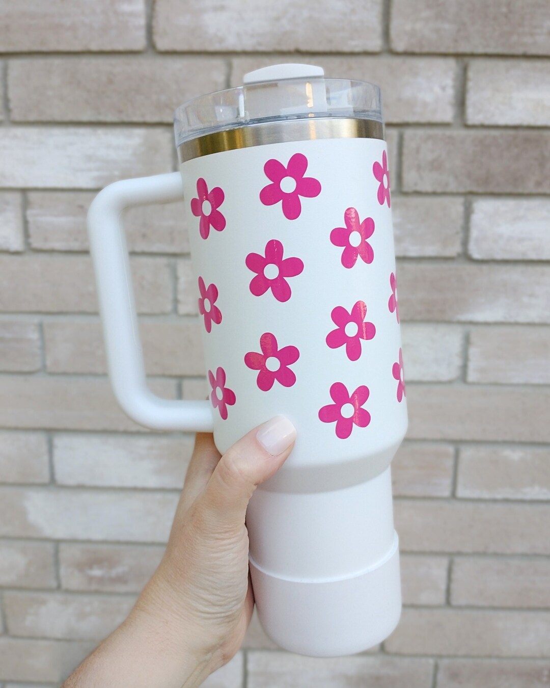 Daisy Flower Decal Sheet, Retro Daisy Decals, Water Bottle Flower ...