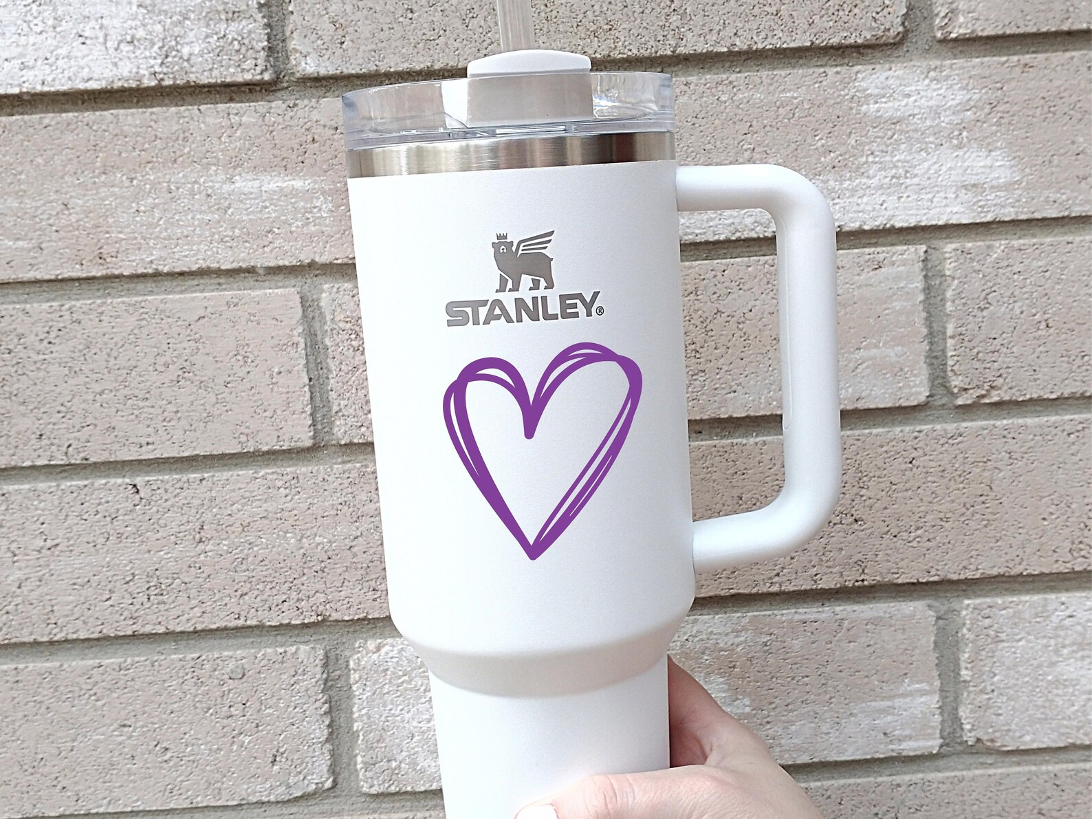 Scribble Heart Decal Doodle Heart Sticker Holographic Vinyl - Etsy