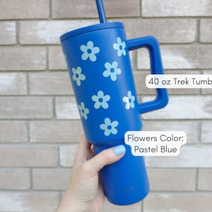 Daisy Flower Decal Sheet, Retro Daisy Decals, Water Bottle Flower ...