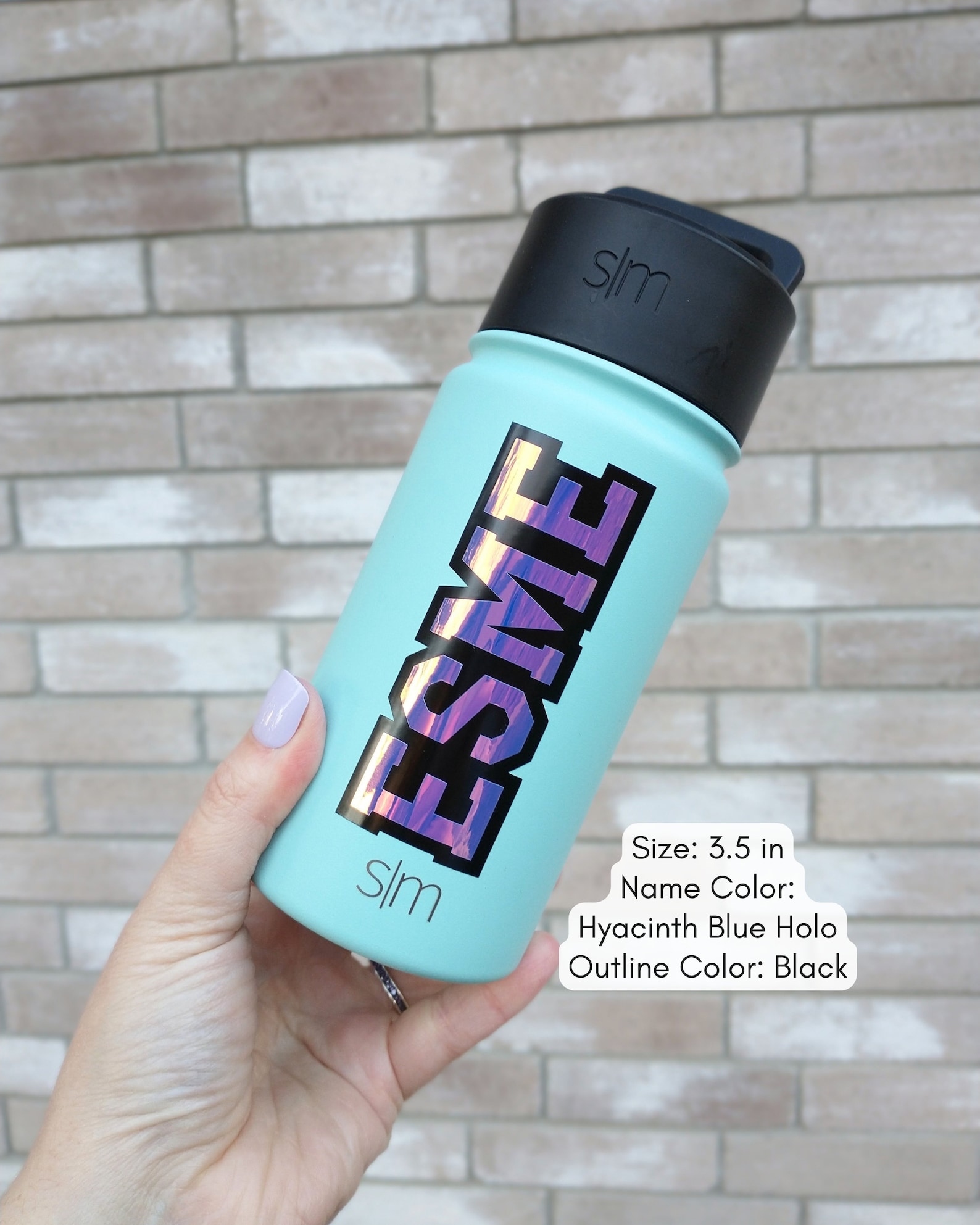 Layered Name Decals, Personalized Double Layer Name Stickers for Water ...