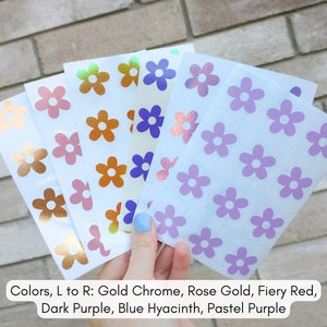 Daisy Flower Decals, Retro Daisy Stickers for Water Bottles, Cups ...