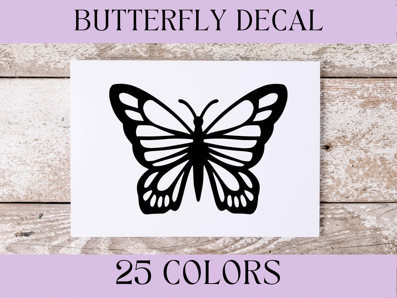 Butterfly Decal Butterfly Sticker Holographic Vinyl Decals - Etsy