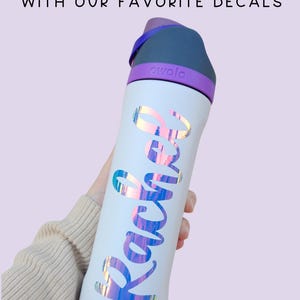 Name Stickers for Water Bottles, Personalized Name Decals for 16 Oz, 24 ...