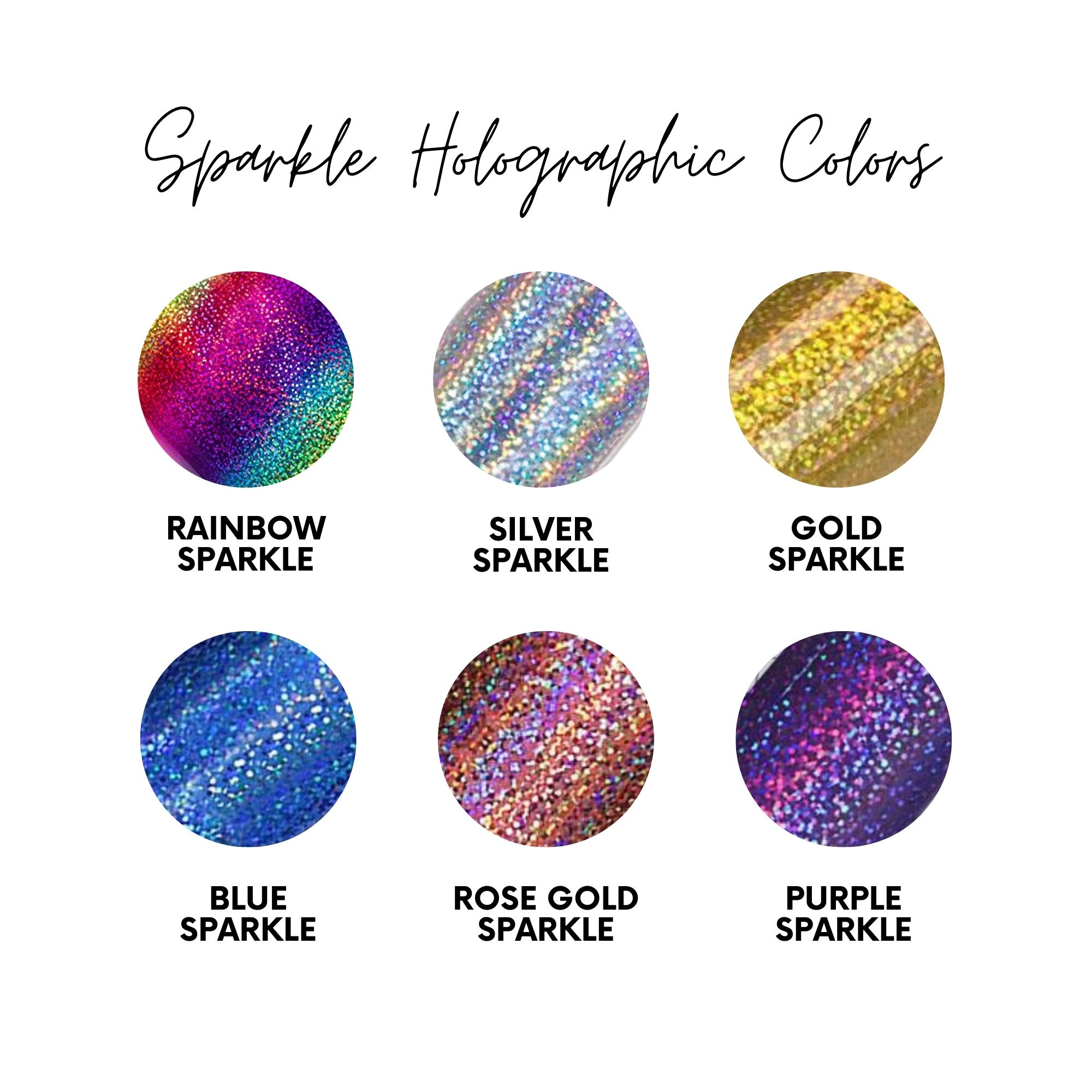 Sparkle Vinyl Name Decals, Personalized Stickers for Water Bottles and ...
