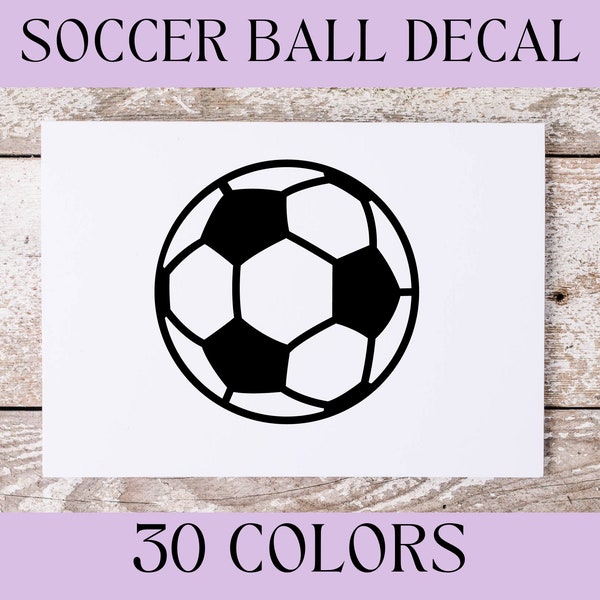 Soccer Ball Vinyl Decals - Etsy