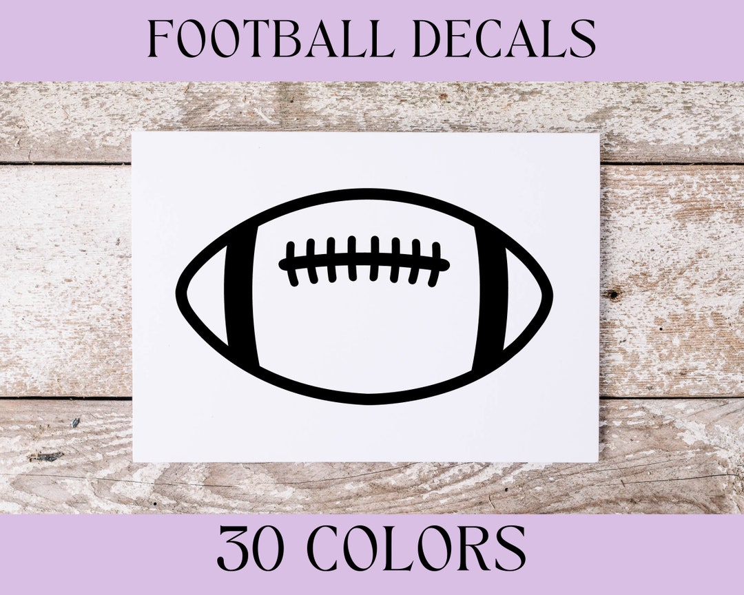Football Vinyl Decal Football Sticker Holographic Vinyl - Etsy