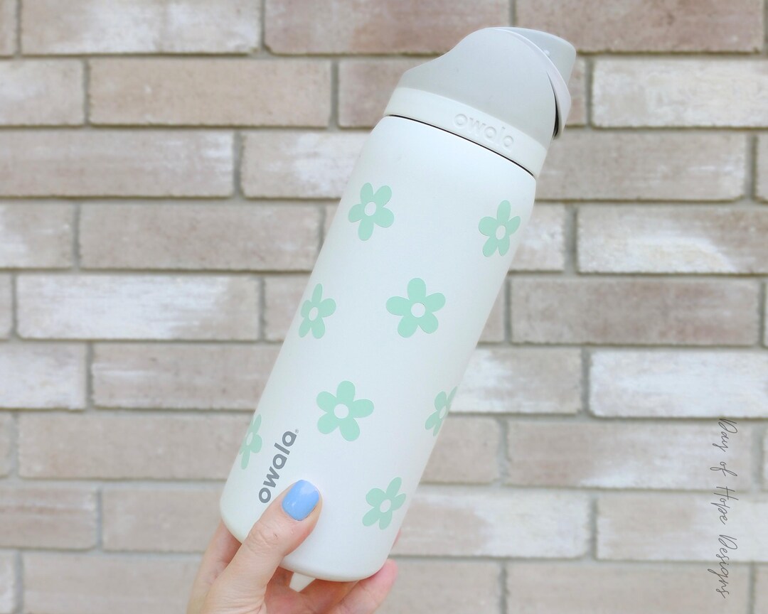 Daisy Flower Decal Sheet, Retro Daisy Decals, Water Bottle Flower ...